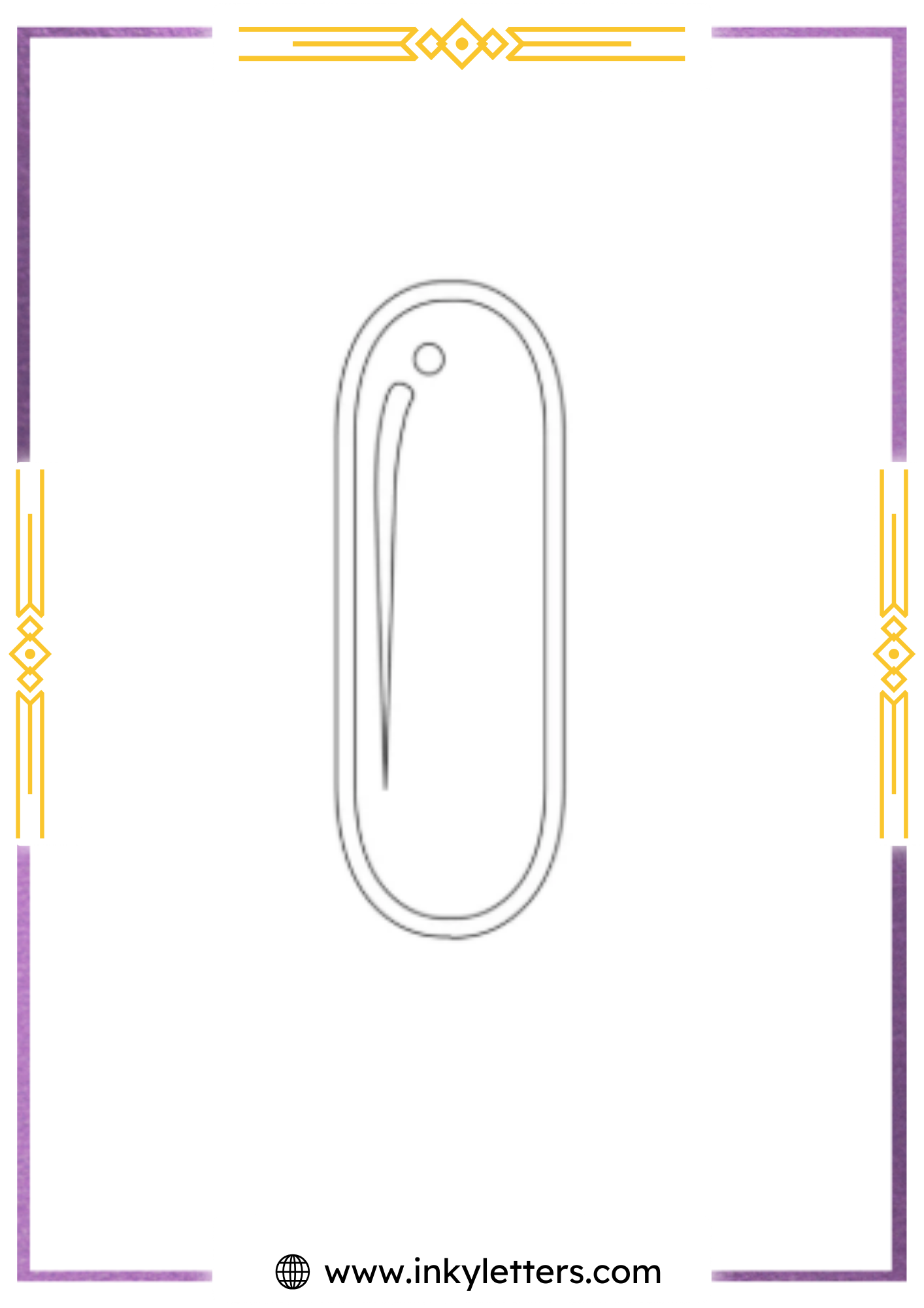 Free Printable Bubble Letter I - Inky Letters
