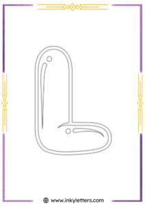 Free Printable Bubble Letter L - Inky Letters