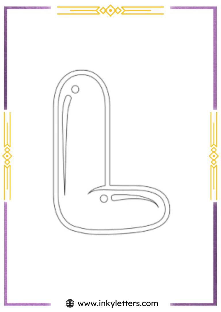 Free Printable Bubble Letter L - Inky Letters