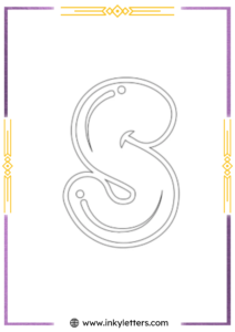 Free Printable Bubble Letter S - Inky Letters