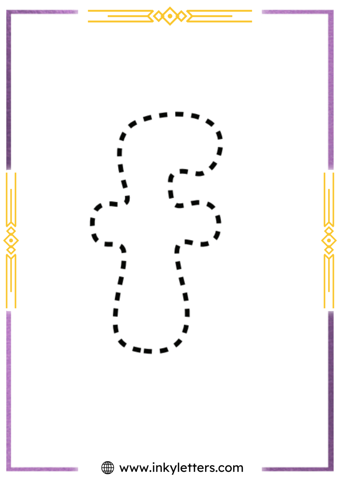 Free Printable Bubble Letter F - Inky Letters