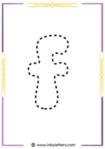 Free Printable Bubble Letter F - Inky Letters
