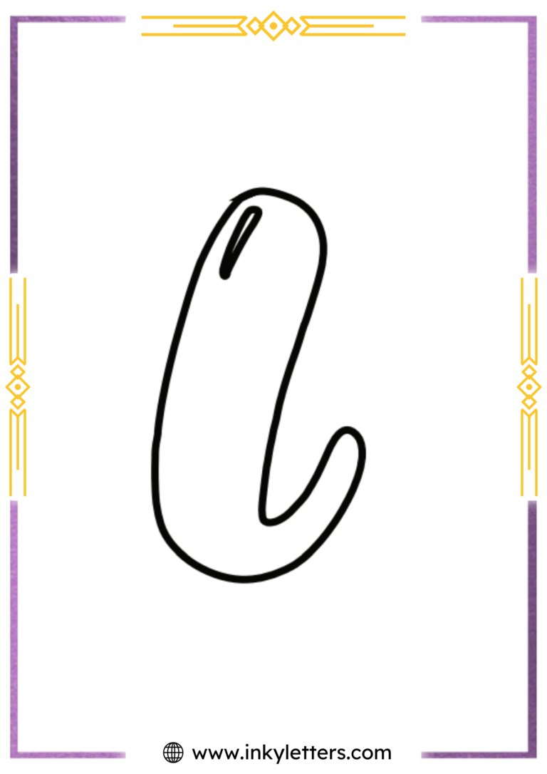 Free Printable Bubble Letter L - Inky Letters