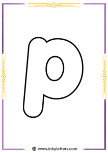 Free Printable Bubble Letter P - Inky Letters