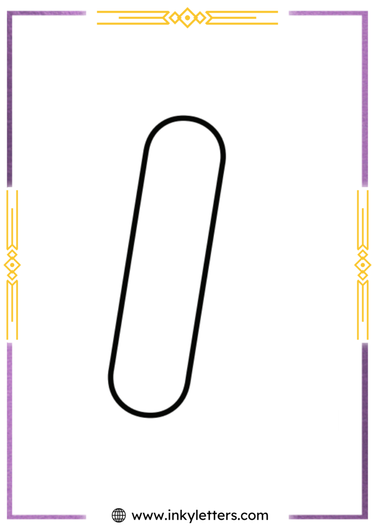 Free Printable Bubble Letter I - Inky Letters
