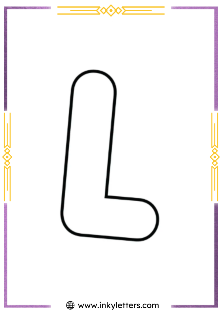Free Printable Bubble Letter L - Inky Letters
